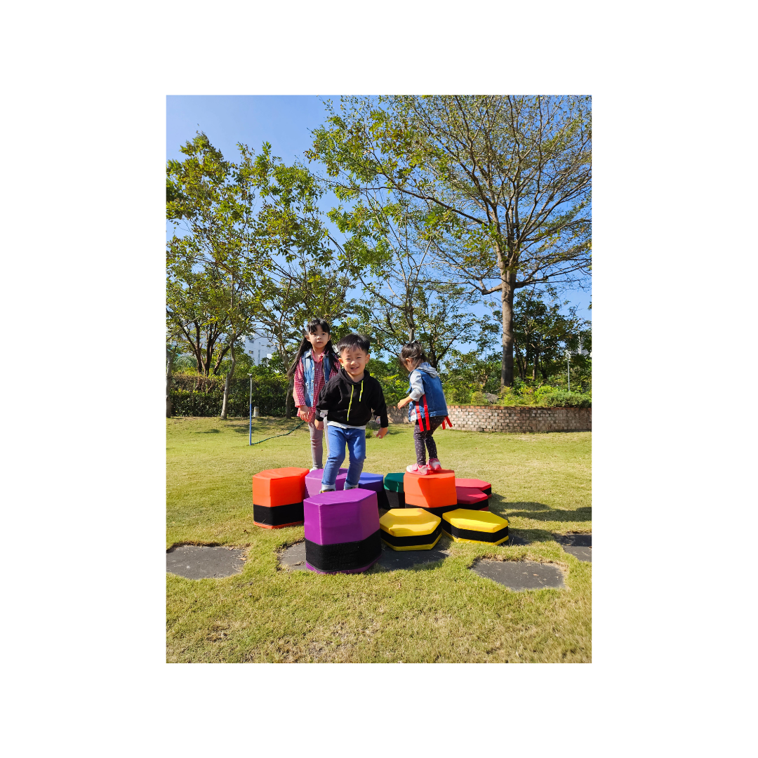 I029 Hexagon step set of 6-Shine Sport