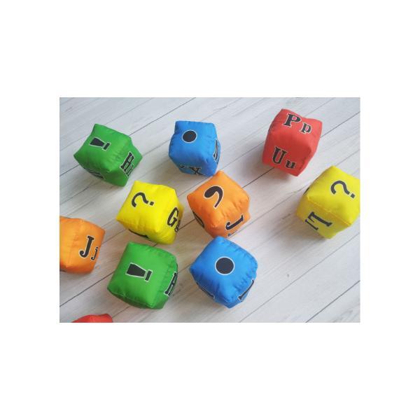 Z057 Polyester alphabet dice set of 5-Shine Sport